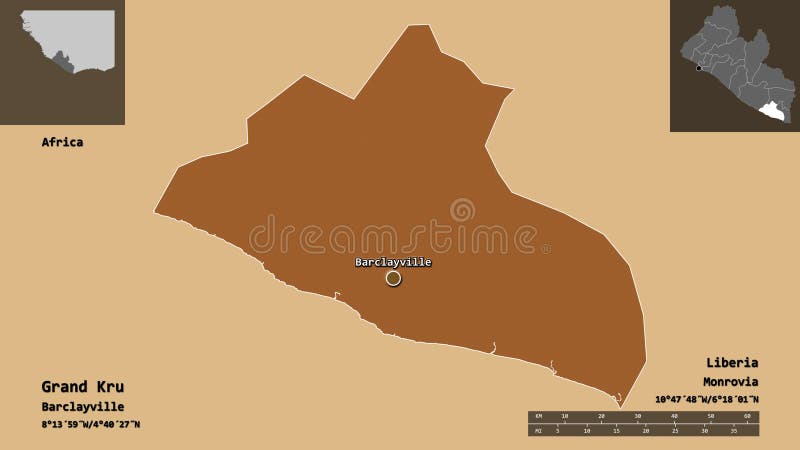 Grand Kru, County of Liberia,. Previews. Pattern Stock Illustration ...