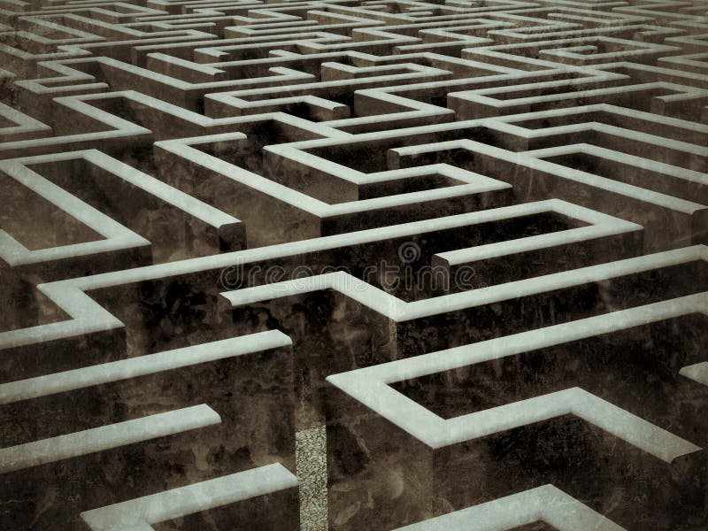 Grand labyrinthe illustration stock. Illustration du gibiers - 24837111