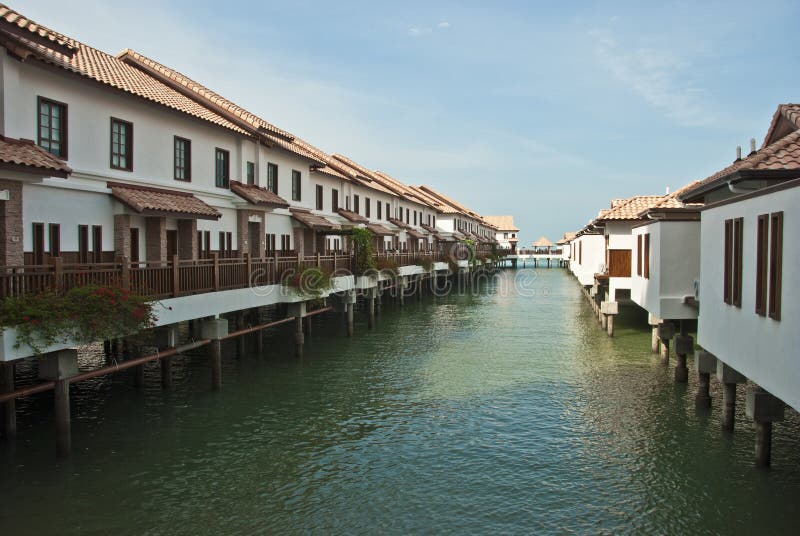 Water Villa at Malaysia Port Dickson Stock Photo - Image of relax ...