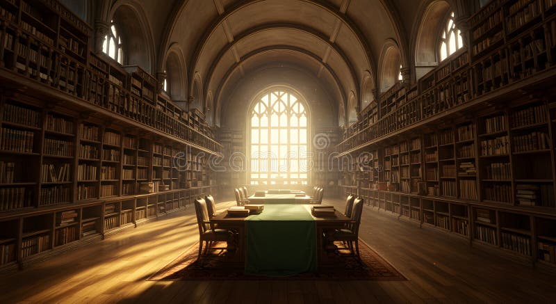 Library of Light stock illustration. Illustration of chapel - 363339166