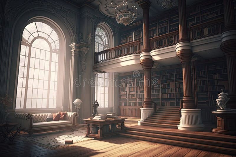 Grand Library Stock Illustrations – 105 Grand Library Stock ...