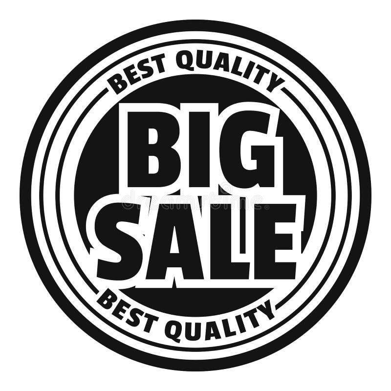 Grand Logo De Vente, Style Simple Illustration de Vecteur ...