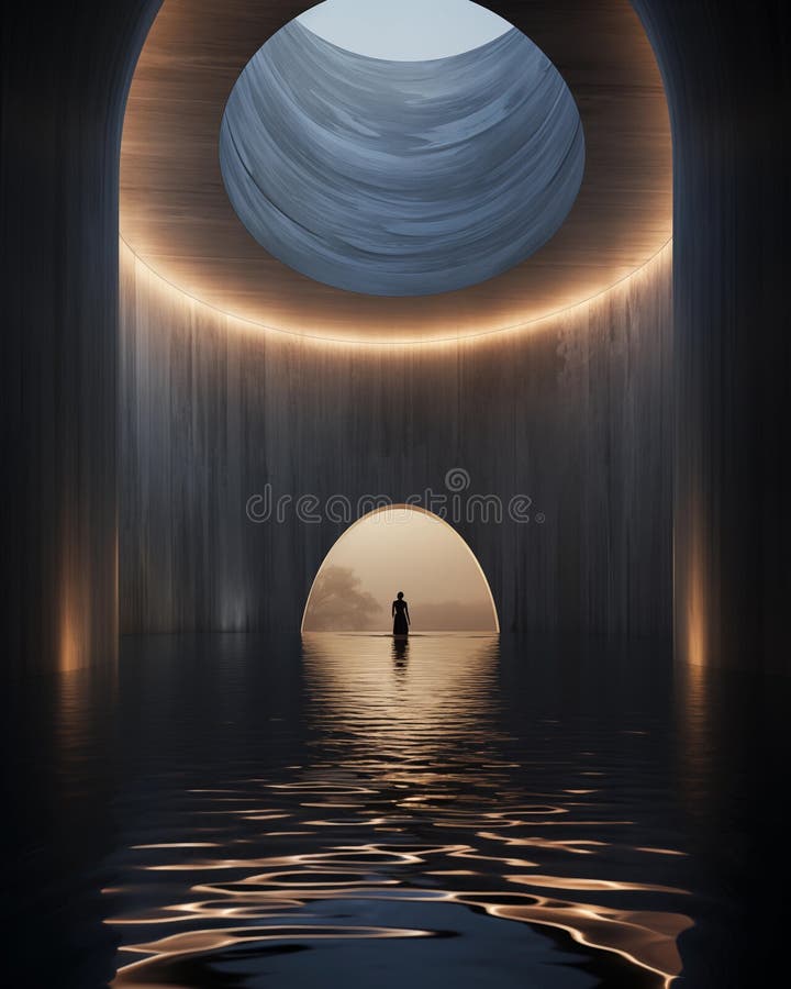 A grand, luxurious hall stock illustration. Illustration of elegant ...