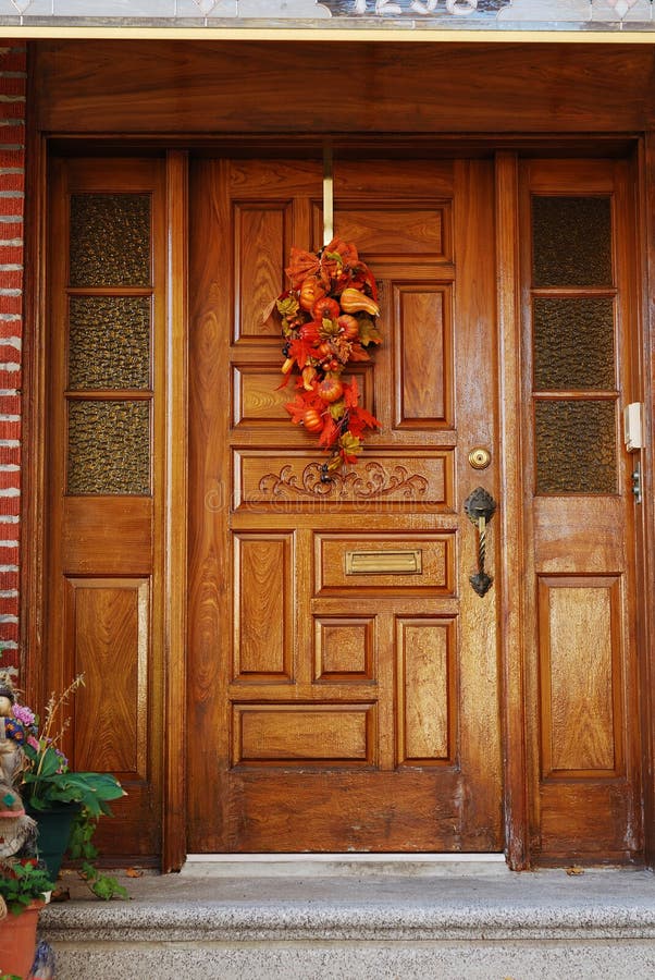 A Grand Main Entrance of a House Stock Image - Image of door, entryway ...