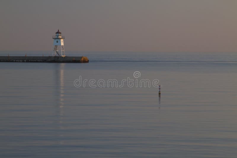 Grand Marais Lighthouse stock photo. Image of marais - 23525956