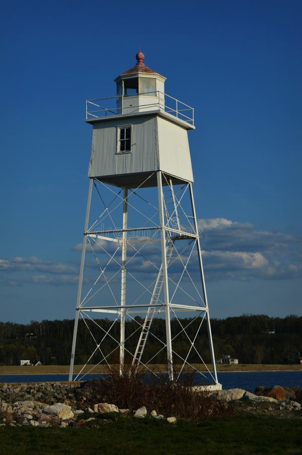 Grand Marais Lighthouse stock photo. Image of grand, historic - 74577084