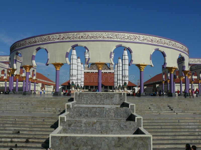 Grand Mosque of Central Java Indonesia Editorial Stock Photo - Image of ...