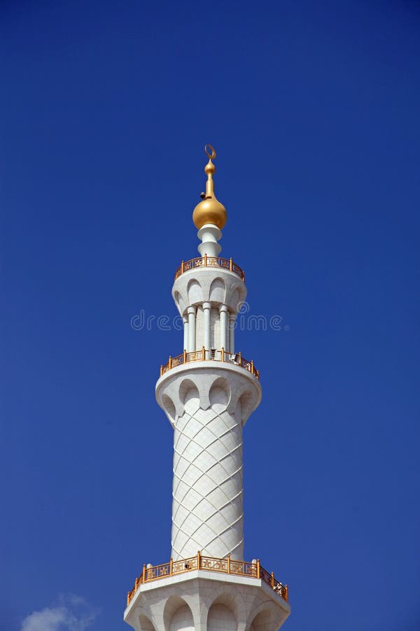 Grand Mosque Close-up in Abu Dhabi UAE Stock Image - Image of ...