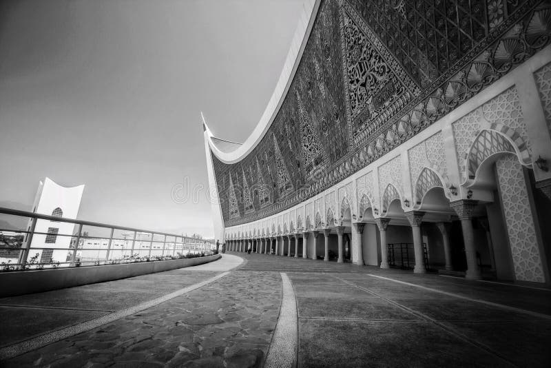 Grand Mosque stock photo. Image of grand, sumatera, architecture ...