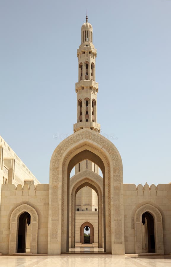 Grand Mosque in Muscat, Oman Stock Image - Image of sultan, muscat ...