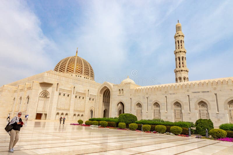 The Grand Mosque in Muscat Oman Editorial Photo - Image of tourism ...