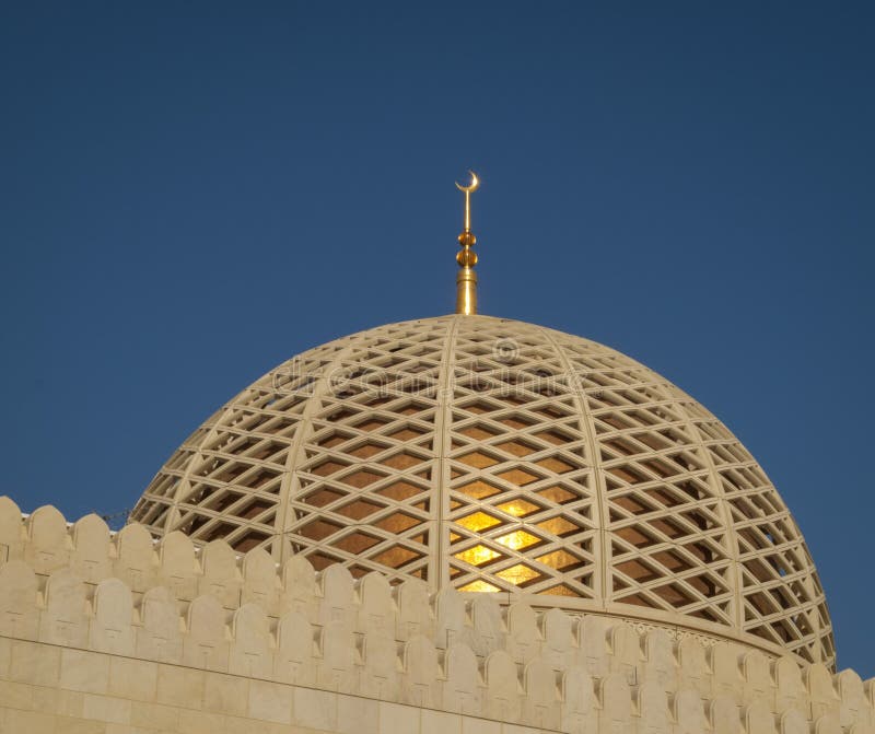 Grand Mosque - Muscat - Oman Stock Photo - Image of architecture, islam ...