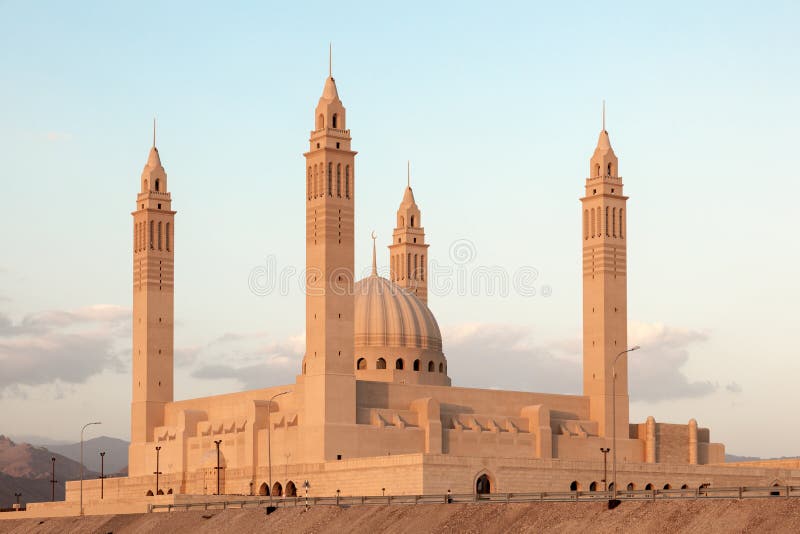 Grand Mosque in Manama, Bahrain Stock Photo - Image of cupola, fateh ...