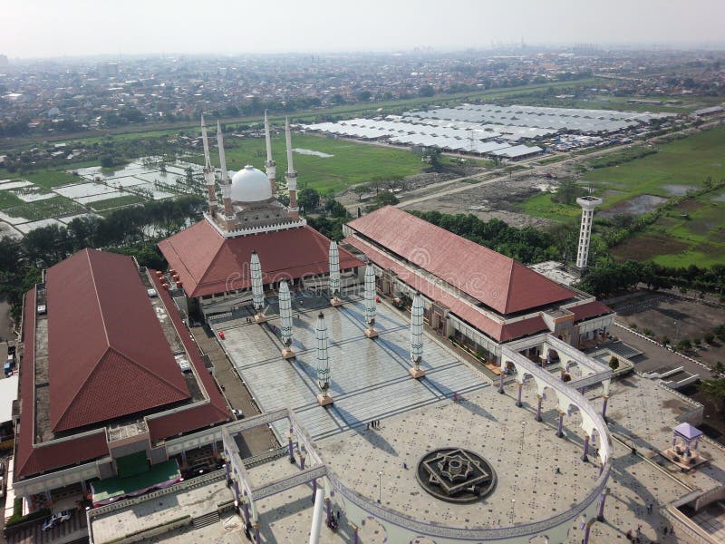 Grand Mosque in Semarang, Central Java Stock Photo - Image of racetrack ...