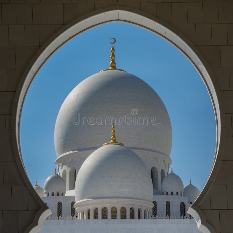 Grand Mosque Sheikh Al Zayed in Abu Dhabi Stock Image - Image of dhabi ...