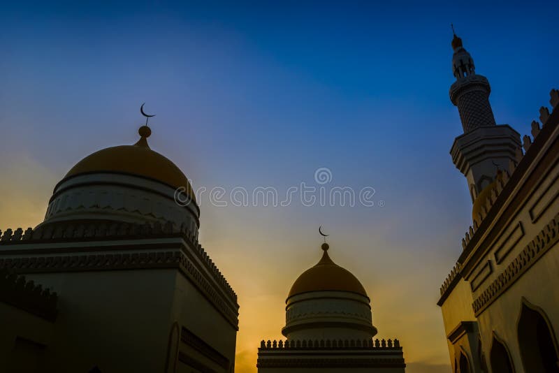 Grand Mosque Sunset stock image. Image of mosque, religion - 40538693