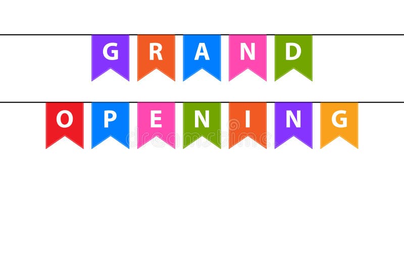 Grand Opening Today Stock Illustrations – 1,263 Grand Opening Today ...