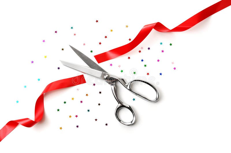 Grand Opening/Ribbon Cutting/e Stock Vector - Illustration of ...