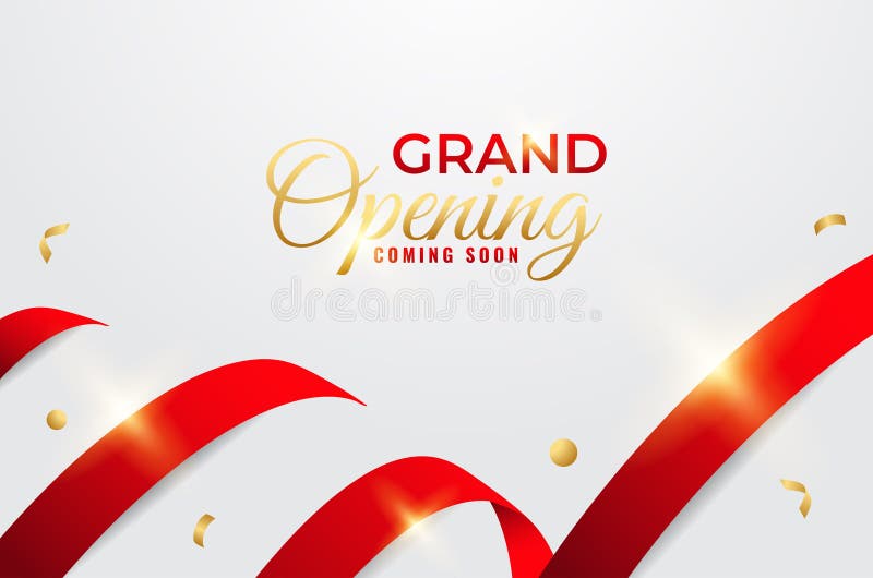 Grand Opening Background Design Template Stock Illustration ...