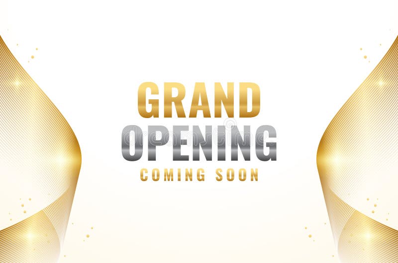 Grand Opening Background Design Template Stock Illustration ...
