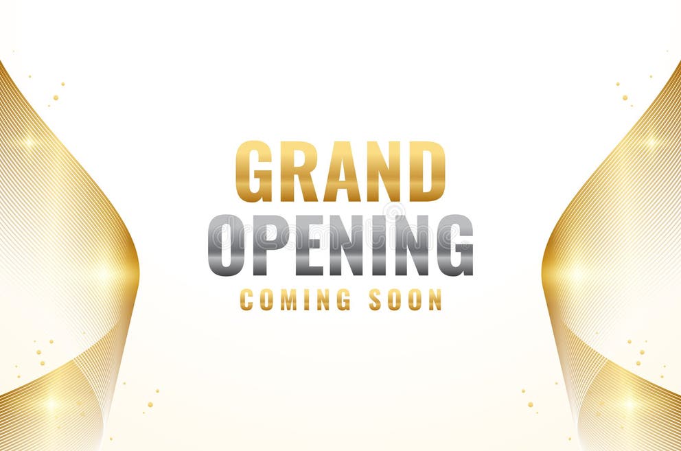 Grand Opening Background Design Template Stock Illustration ...
