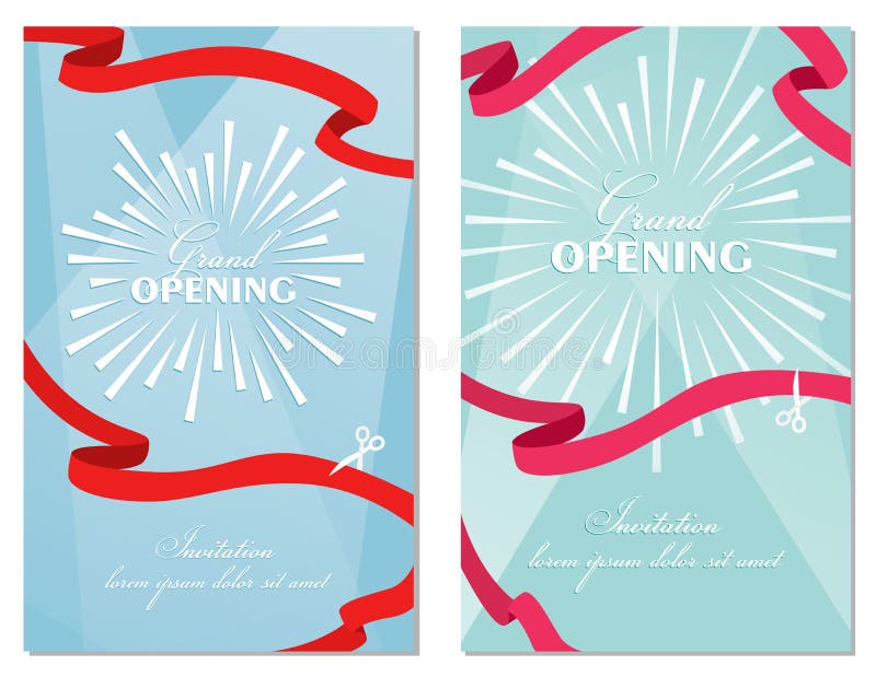 Grand Opening Banner Design Vector Illustration Stock Vector ...