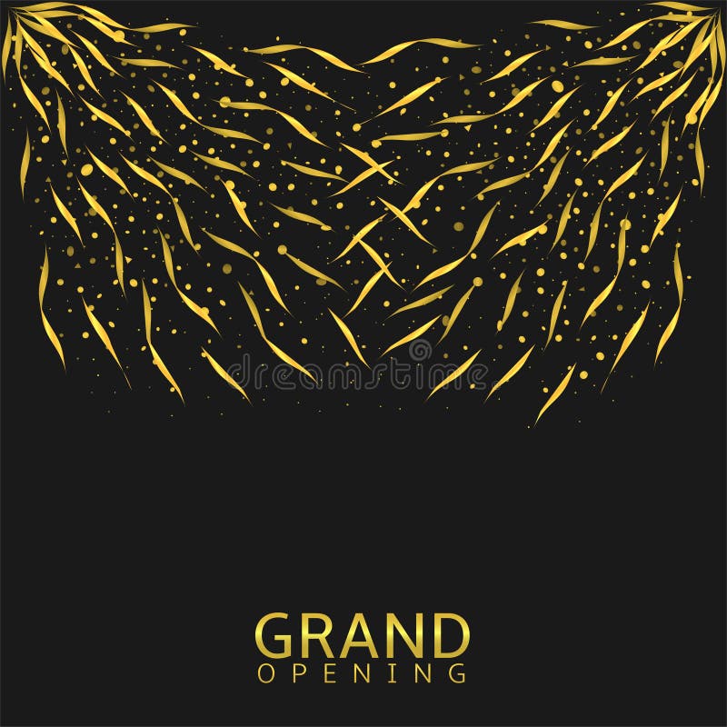 Grand opening illustration stock vector. Illustration of open - 129900716