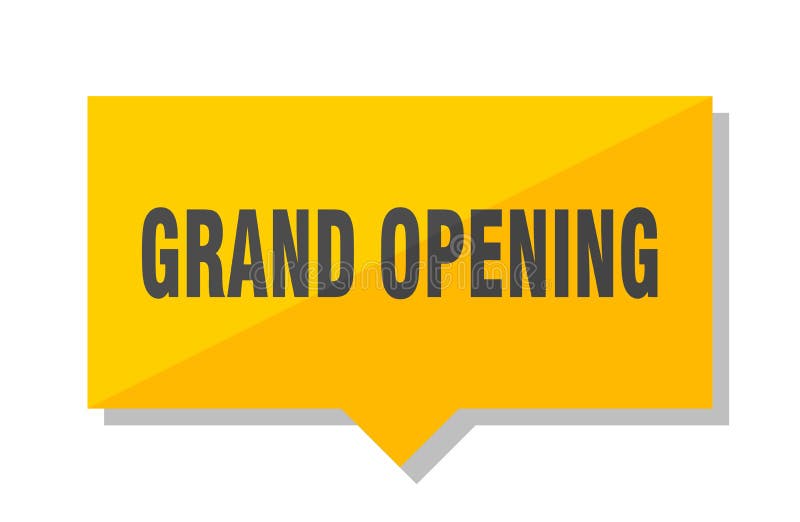 Grand opening price tag stock vector. Illustration of grand - 117580935