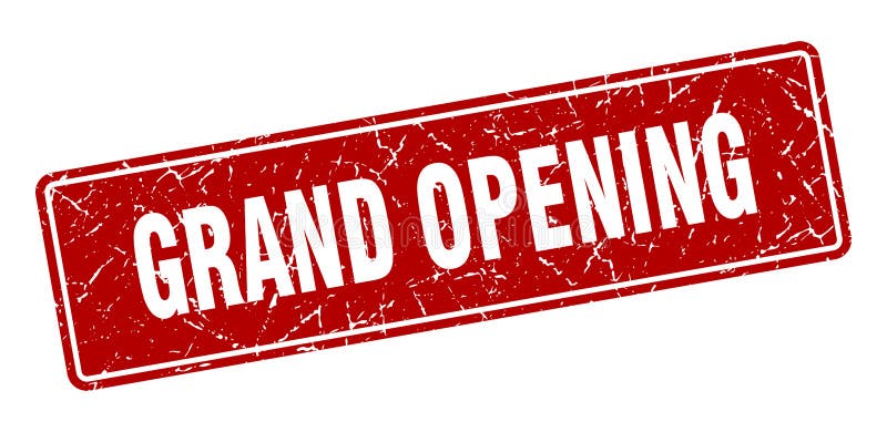 Grand Opening Sign. Grand Opening Grunge Stamp Stock Vector ...