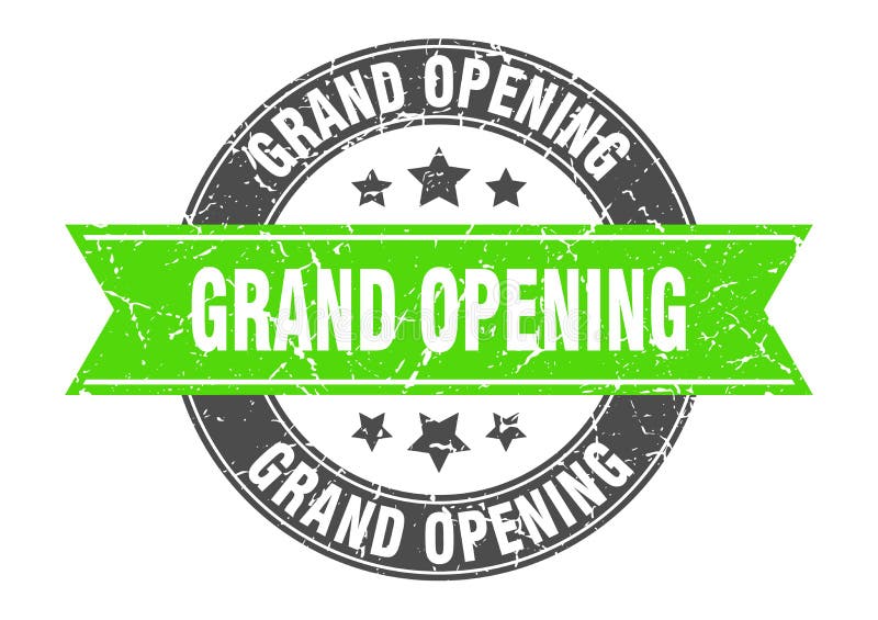 Grand opening stamp stock vector. Illustration of vintage - 162724431