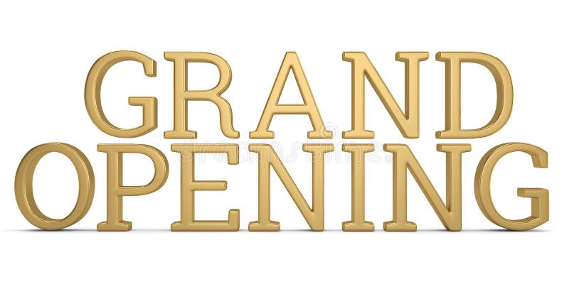 Grand Opening Text Banner White Background Stock Illustrations – 481 ...