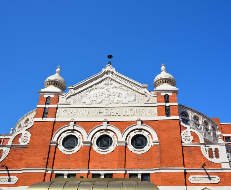 The Grand Opera House editorial photography. Image of brick - 295122037