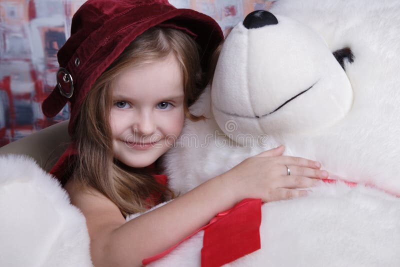 Grand Ours De Nounours De Fixation De Sourire. Photo stock - Image du ...