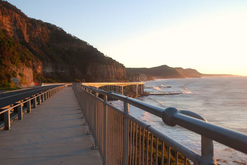 Grand Pacific Drive at Sunrise Stock Image - Image of south, grand ...