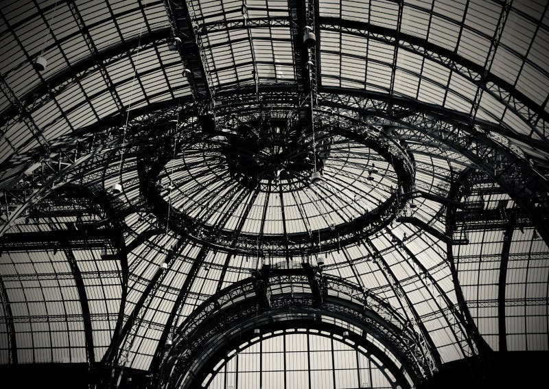 Grand Palais Ceiling with Windows in Paris, France Editorial Stock ...