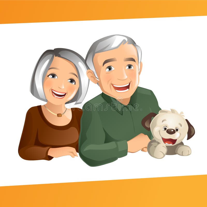 Grand Parents stock vector. Illustration of congenial - 65639577