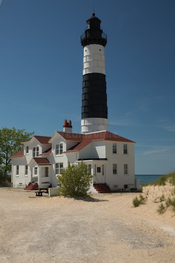 Grand Phare De Point De Sable - Ludington, Michigan Photo stock - Image ...