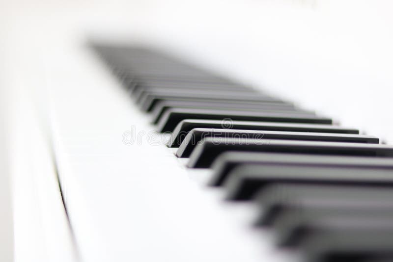 Grand Piano Keyboard Blurred Effect Stock Image - Image of music ...