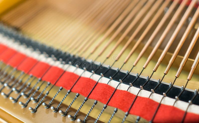 Grand piano strings editorial photography. Image of abstract - 94206907