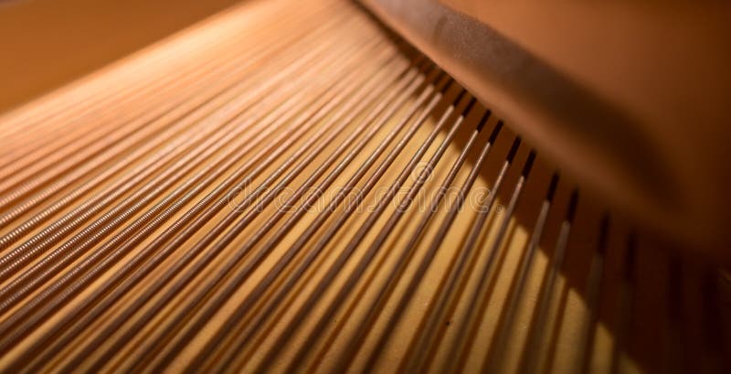 Grand Piano Strings Pattern. Stock Photo - Image of note, string: 92430380