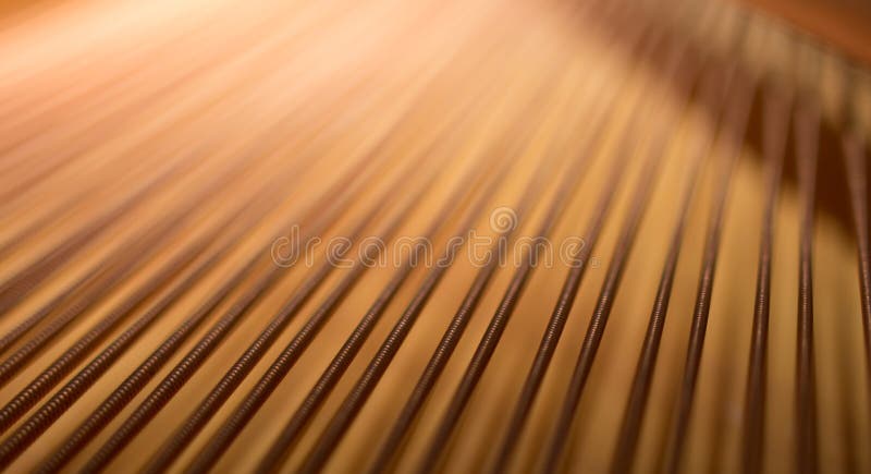 Grand Piano Strings Pattern. Stock Photo - Image of inside, string ...