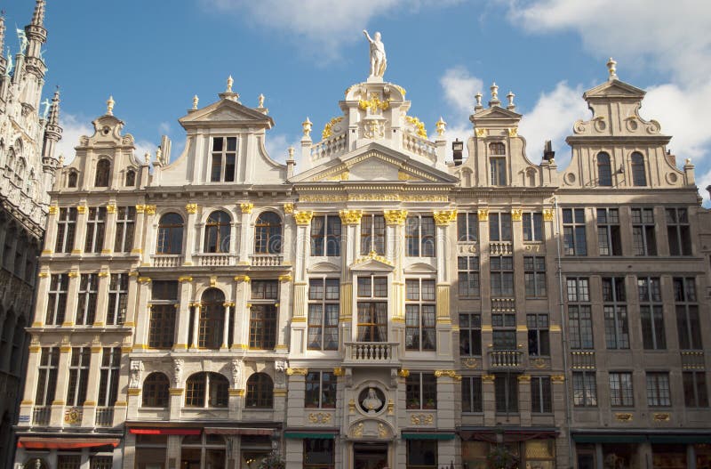 Grand Place, Brussels. stock image. Image of blue, historic - 15294367