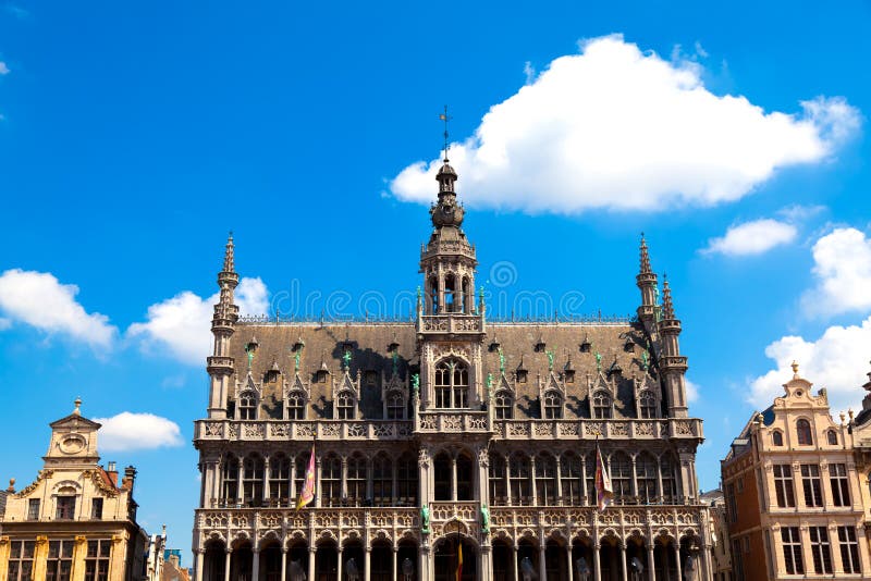 Grand Place, Brussels. stock image. Image of blue, historic - 15294367