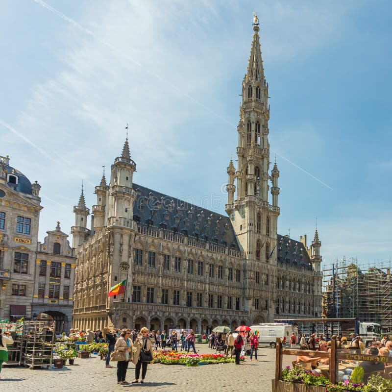 Grand Place in Brussels, Belgium Editorial Image - Image of landmark ...