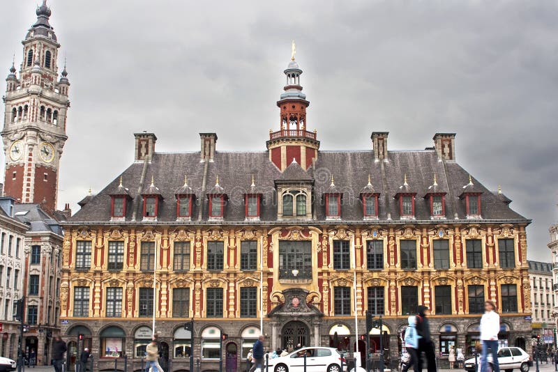 Historical Buildings In Lille Stock Photo - Image of culture, europe ...