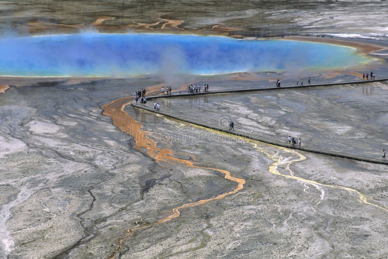 Grand Prismatic Lake stock image. Image of view, yellowstone - 11141979
