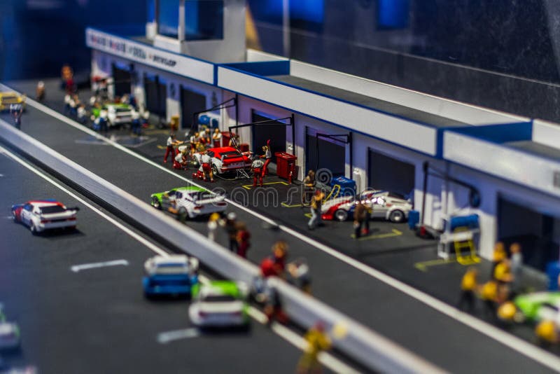 Grand prix pit lane stock image. Image of pitstop, motorsport - 131546611