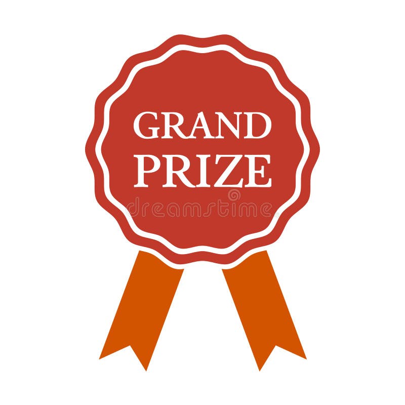Grand Prize Ribbon Stock Illustrations – 240 Grand Prize Ribbon Stock ...
