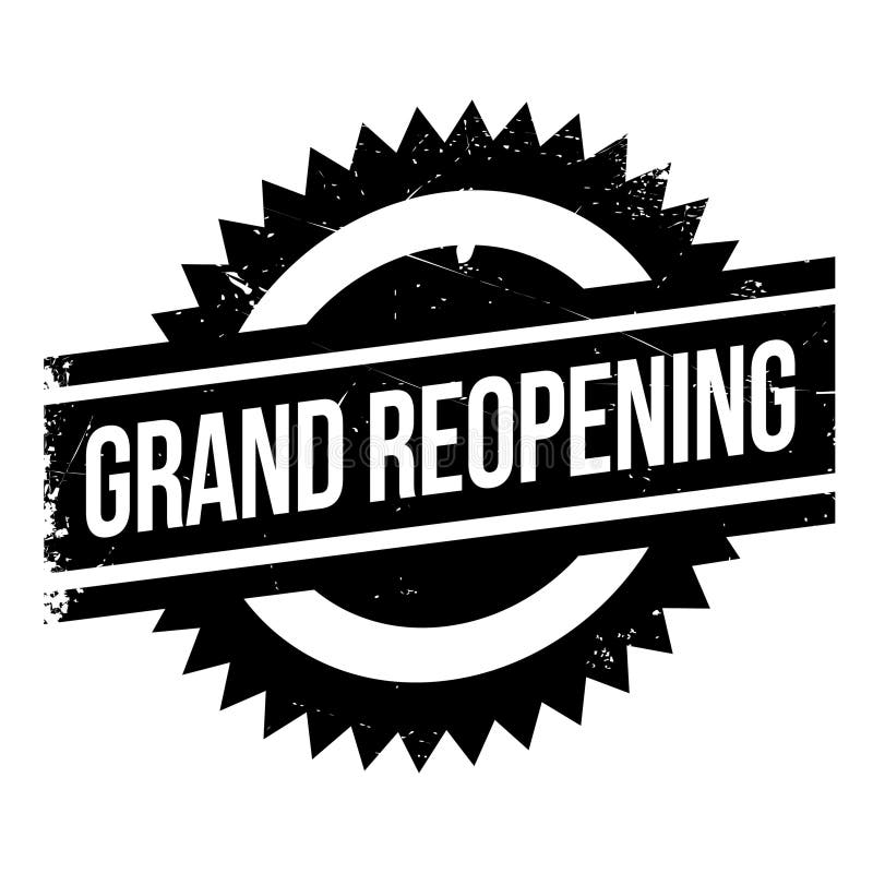 Grand reopening button stock vector. Illustration of template - 158485746 Grand reopening button stock vector. Illustration of template - 158485746