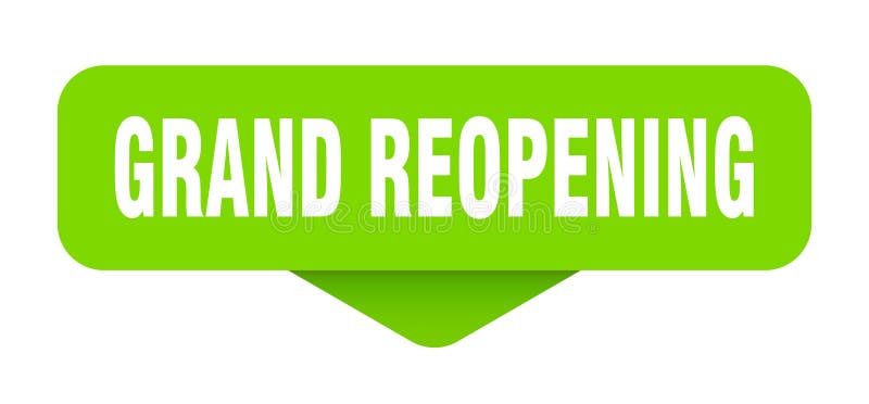 Grand Reopening Sticker. Grand Reopening Sign on Transparent Background ...